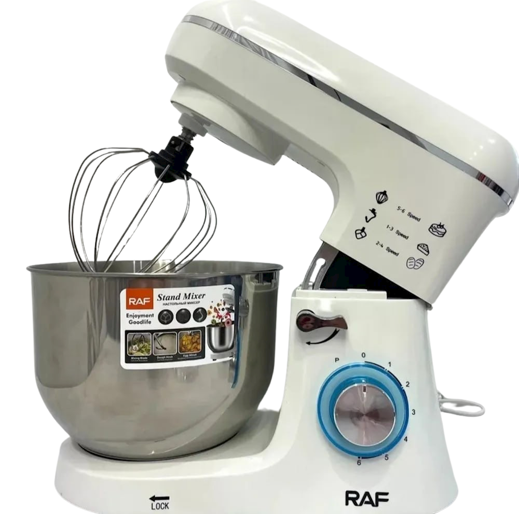 همزن صعنتی کاسه دار راف مدل R.6671W - فروشگاه حضوری و اینترنتی فهد مارکت